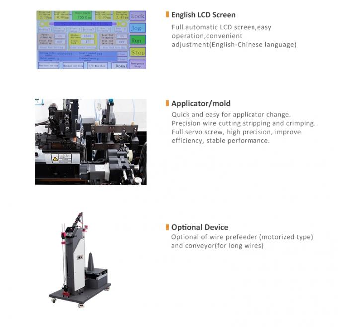 CFM Automatic Double End Terminal Crimping Machine 0.5Mpa-0.7Mpa Air ...