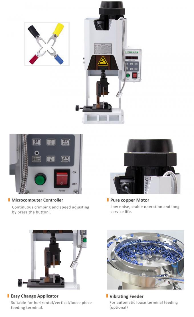 Pin Terminal Connector Cable Crimping Press Machine Mute Electrical ...