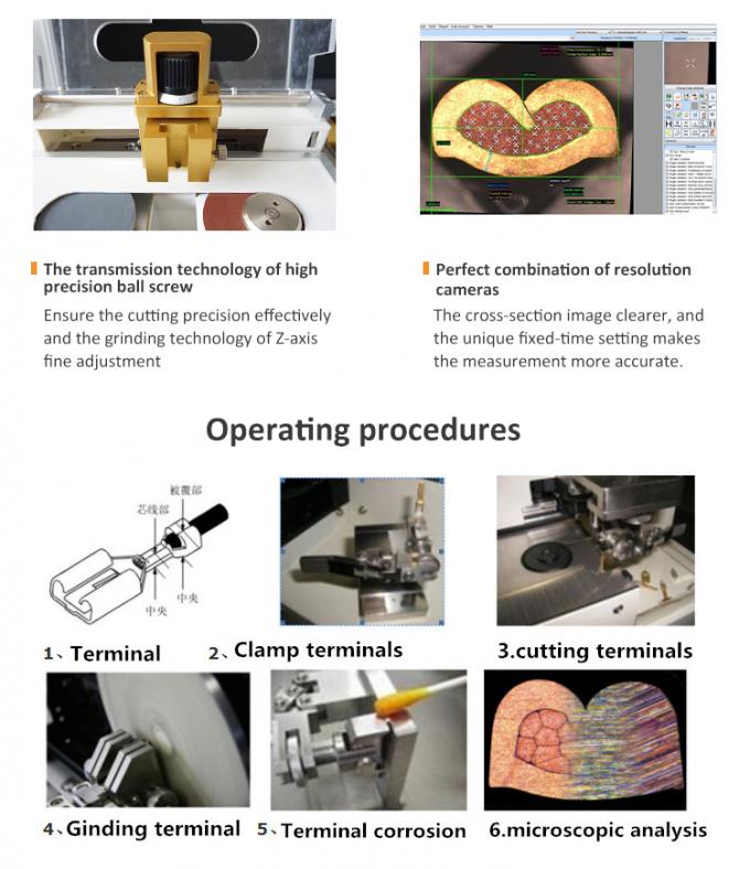 Portable Terminal Cross Section Analyzer Crimp Cross Section Analysis