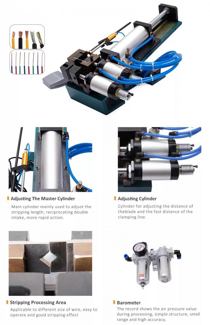 Semi Automatic Pneumatic Wire Cable Stripping Machine CX-305 0-8mm