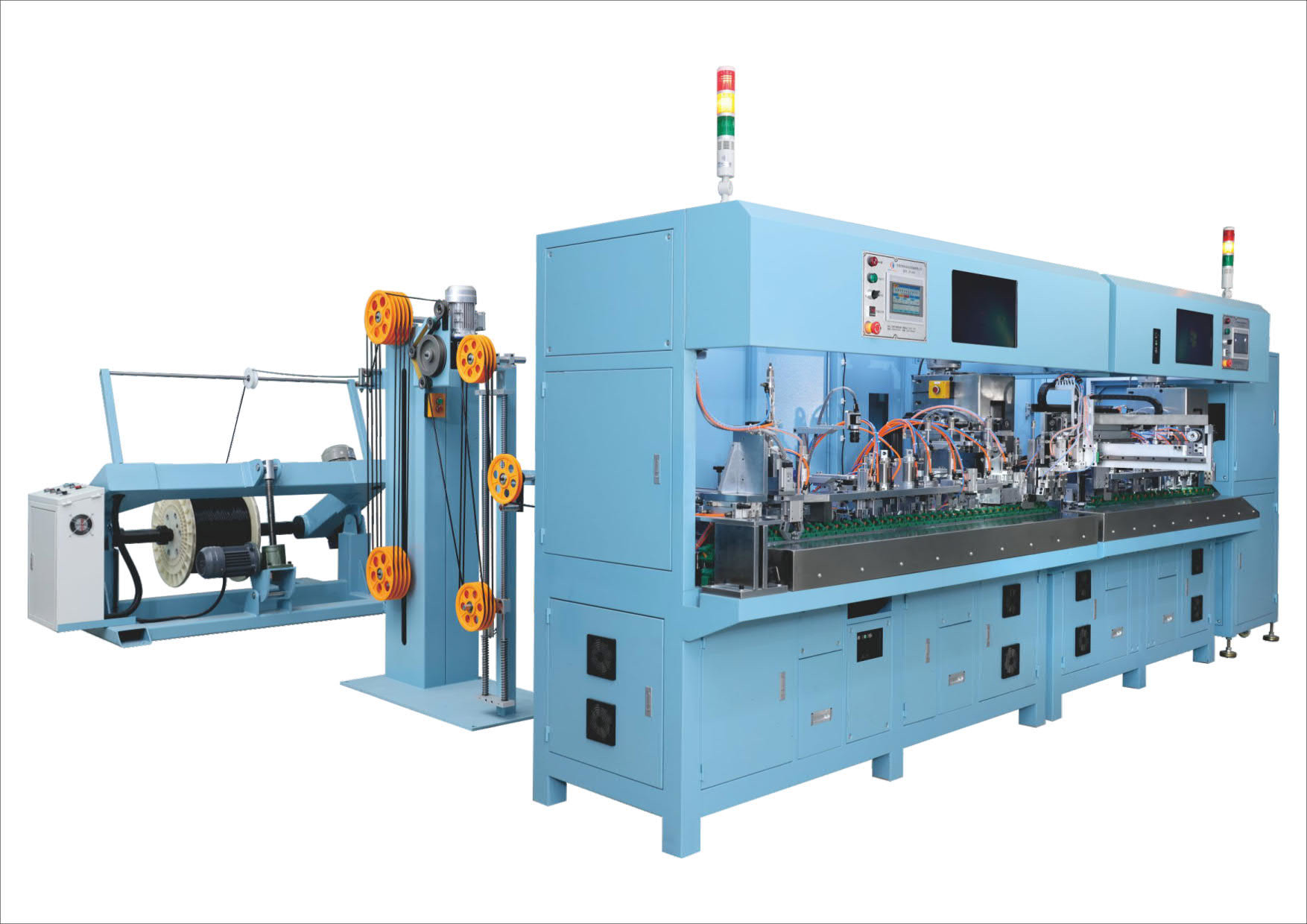 Double End Power Cord Making Machine 8.5kw Plug Crimping Machine